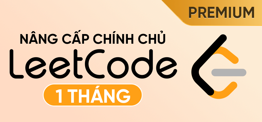 LeetCode Premium 1 tháng - Nâng cấp chính chủ | Divine Shop
